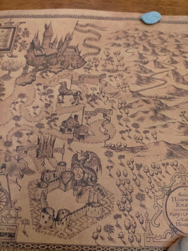 Mapa Mundo mágico Harry Potter de segunda mano por 9 EUR en Puerto Real ...