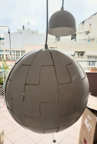 Lampadario Ikea bianco a sospensione
