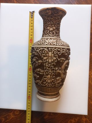 vaso vintage orientale in resina lavorata