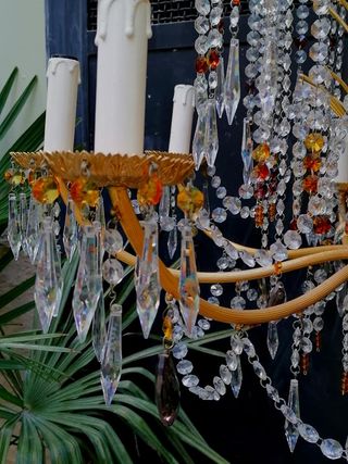 Lampadario grande e lussuoso, cristallo Swarovski