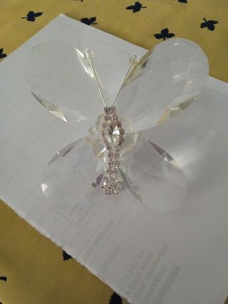 farfalla di decorazione in cristallo