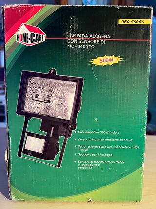 Lampada alogena con sensore di movimento