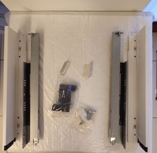 Binario per cassettto Donati 45cm H90 Bianco