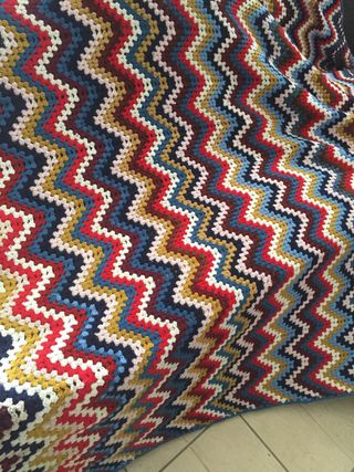 Coperta matrimoniale fatta a mano in 2anni