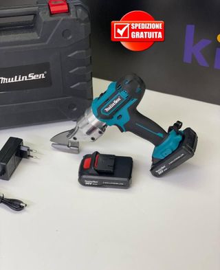 FORBICE TAGLIAFERRO ALLUMINIO DOPPIA BATTERIA DA 3