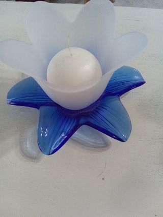 Porta candela a fiore