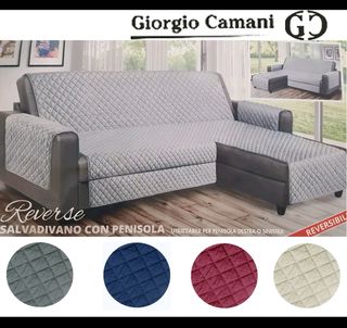 copridivano double face con chase long  dx o sx 