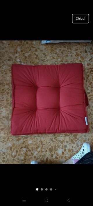 cuscino rosso