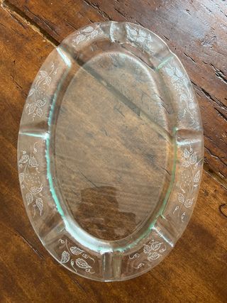 Vassoio vetro molato