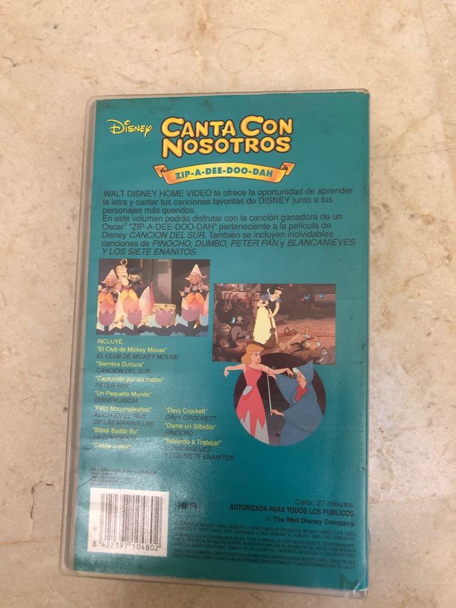Canta Con Nosotros Zip A Dee Doo Dah Vhs De Segunda Mano Por 5 Eur En