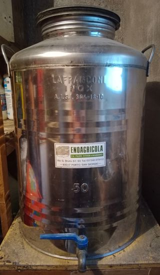 Contenitori in acciaio inox per olio da 50 litri