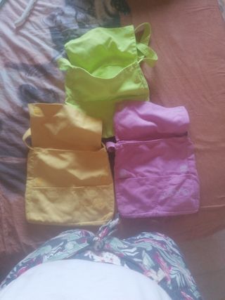 3 borsette in microfibra 