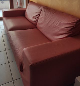 DIVANO ARANCIONE 3 POSTI