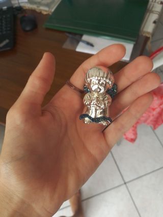 statuina angioletto d'argento