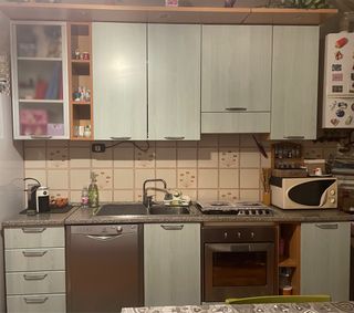 Cucina verde acqua