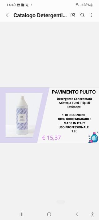pavimento pulito