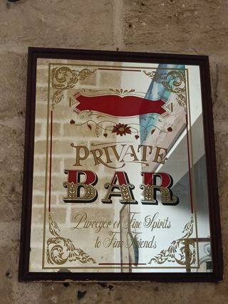 Quadro a specchio "Private bar"