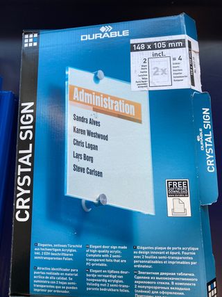 Targhetta fuori porta