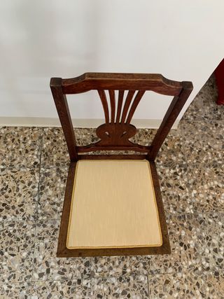 Coppia di sedie stile liberty 