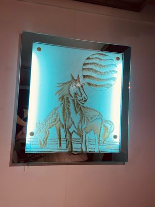 quadro retroilluminato in cristallo