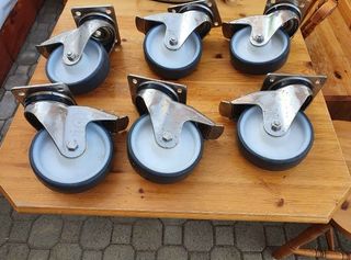ruote acciaio inox girevoli con freno