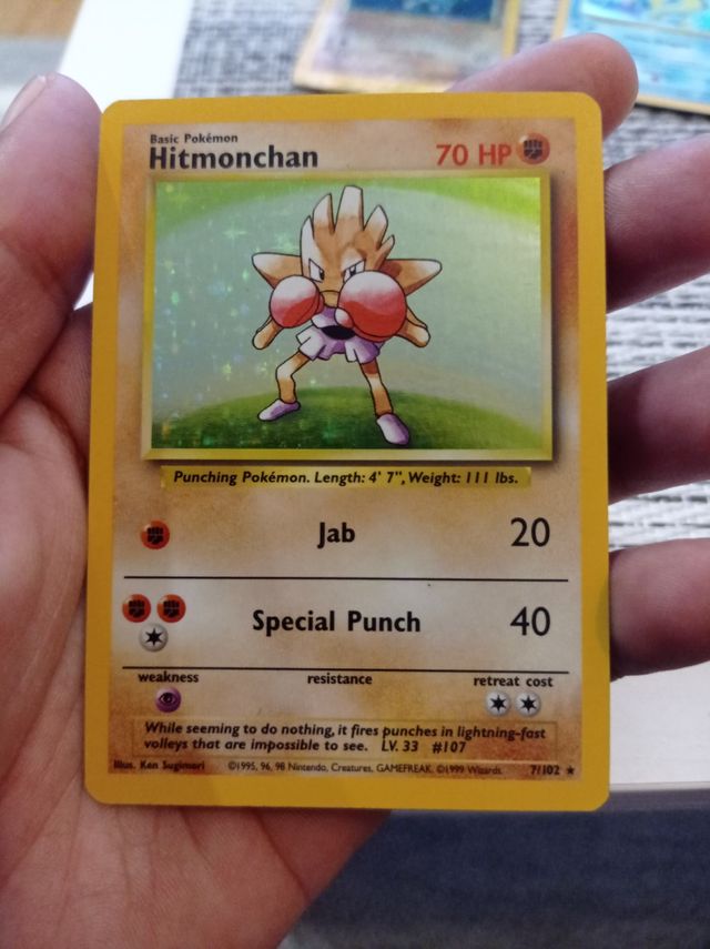 Carta Pokémon Hitmonchan de segunda mano por 40 EUR en Donostia-San Sebastián en WALLAPOP