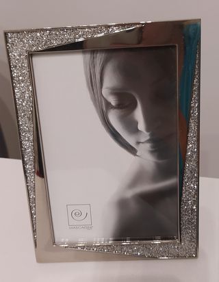 Cornice portafoto silver con glitter