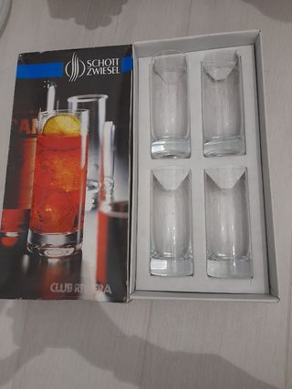 set 4 bicchieri da long drink club riviera