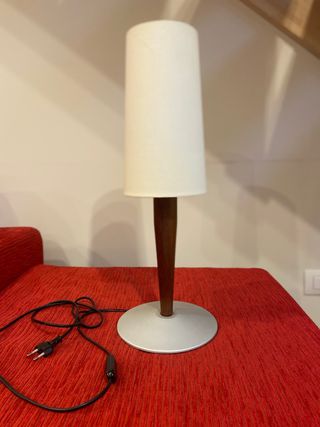 Lampada lume beige in legno