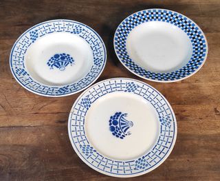 Piatti Ceramica Francese Inizio '900 Badonviller 