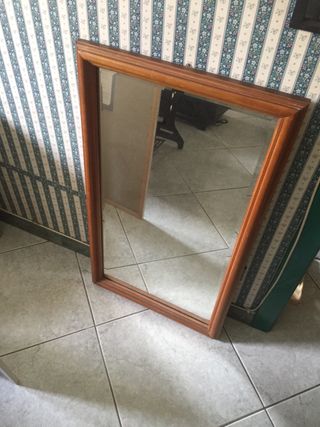 Specchio in legno pregiato misura91x53