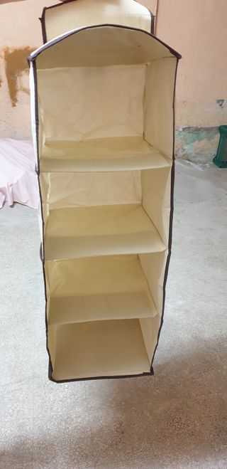 Scaffale in stoffa per armadio