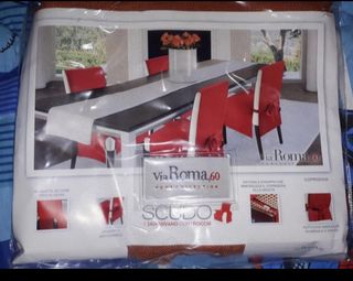 4 coprisedia eleganti made in italy, color mattone