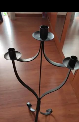 candelabro ferro fatto a mano