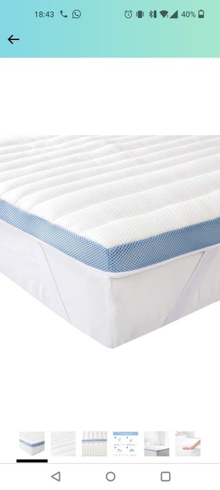 Topper singolo Amazon Basics materasso 