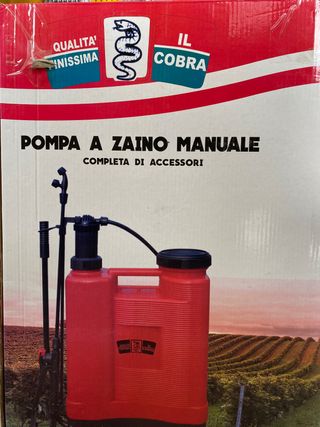 Pompa a zaino manuale