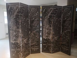 coppia separe' con mappa New York 