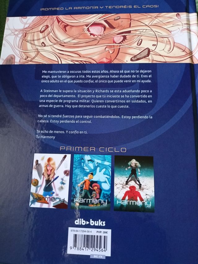 Tomo cómic Harmony Mathieu Reynes. Tapa dura de segunda mano por 20 EUR en Madrid en WALLAPOP