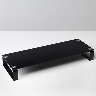 Supporto Porta TV in Vetro Nero Ciatti Rialzo TV