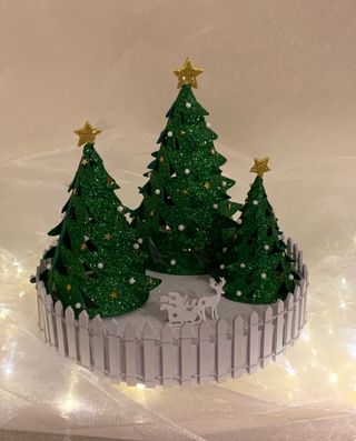 Tris di alberelli natalizi decorativi🎄