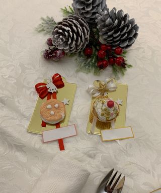 SET 6pz. - Segnaposti natalizi con dolcetti