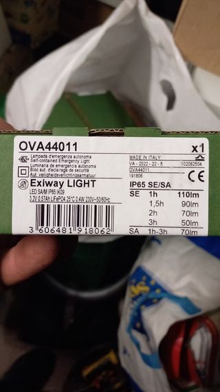lampada emergenza
