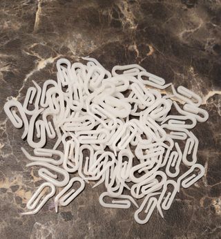 SET n.70 gancetti paperini in nylon per tende e te