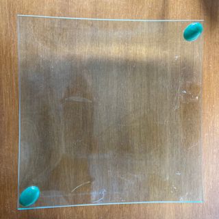 Piatto quadrato in vetro