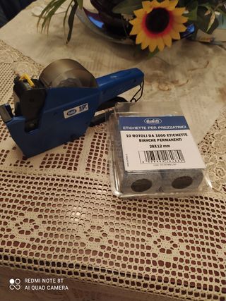 prezzatrice Buffetti + 8 rotoli adesivi
