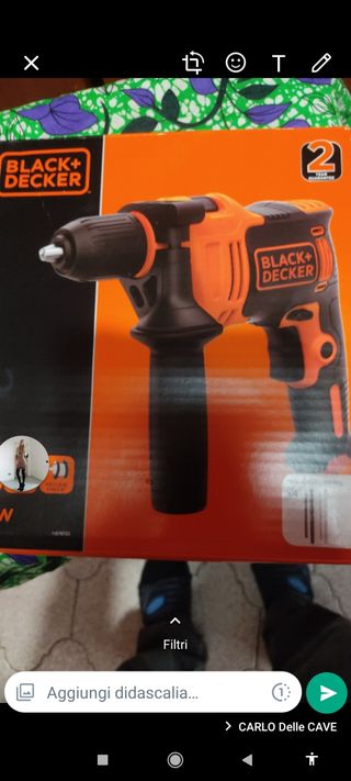 TRAPANO BLACK DECKER PERCUSSIONE
