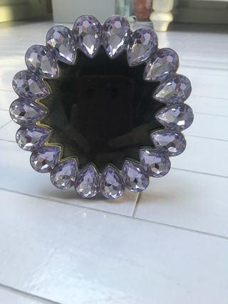 Portafoto con Swarovski lilla