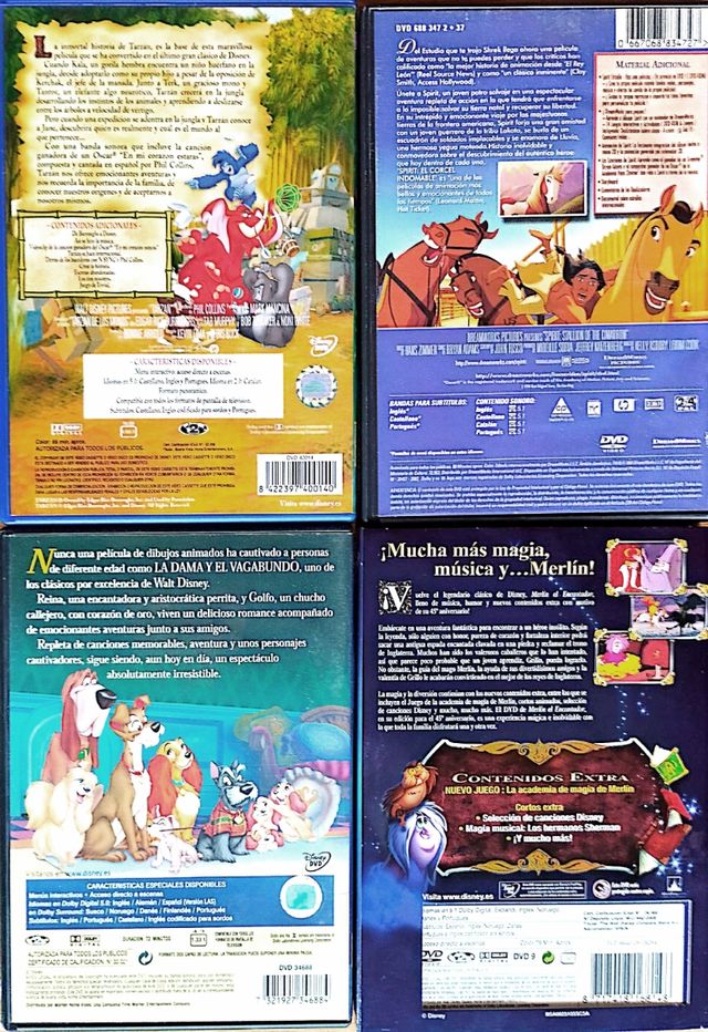 PELÍCULAS DVD DISNEY CLÁSICOS DE ANIMACIÓN de segunda mano por 0 EUR en ...