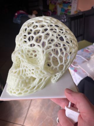 Lampada a teschio fluorescente 