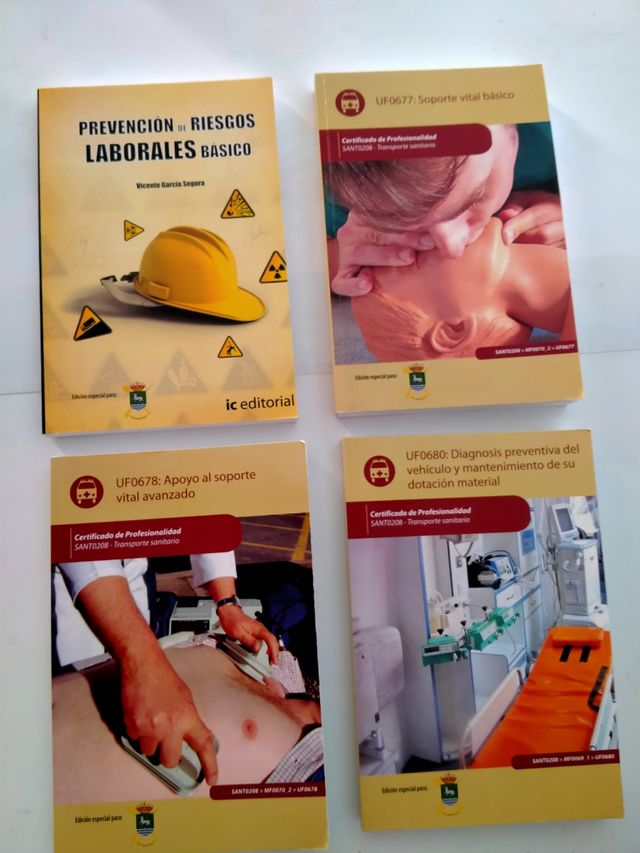 11 LIBROS: PRIMEROS AUXILIOS Y RIESGOS LABORABLES. de segunda mano por 60 EUR en Manzanares en ...